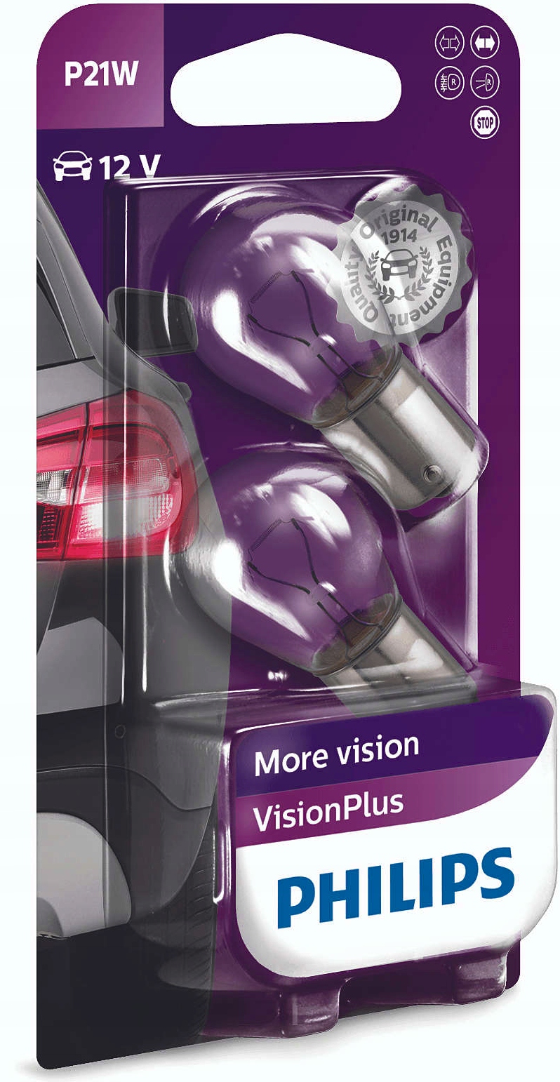 Philips Żarówki P21W VisionPlus 8727900363180 za 11.99PLN z Jaworze ...