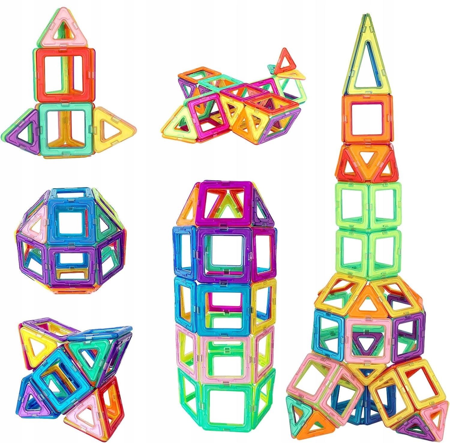 KLOCKI MAGNETYCZNE 48 EL ZABAWKA EDUKACYJNA ROZWÓJ - porównaj ceny ...