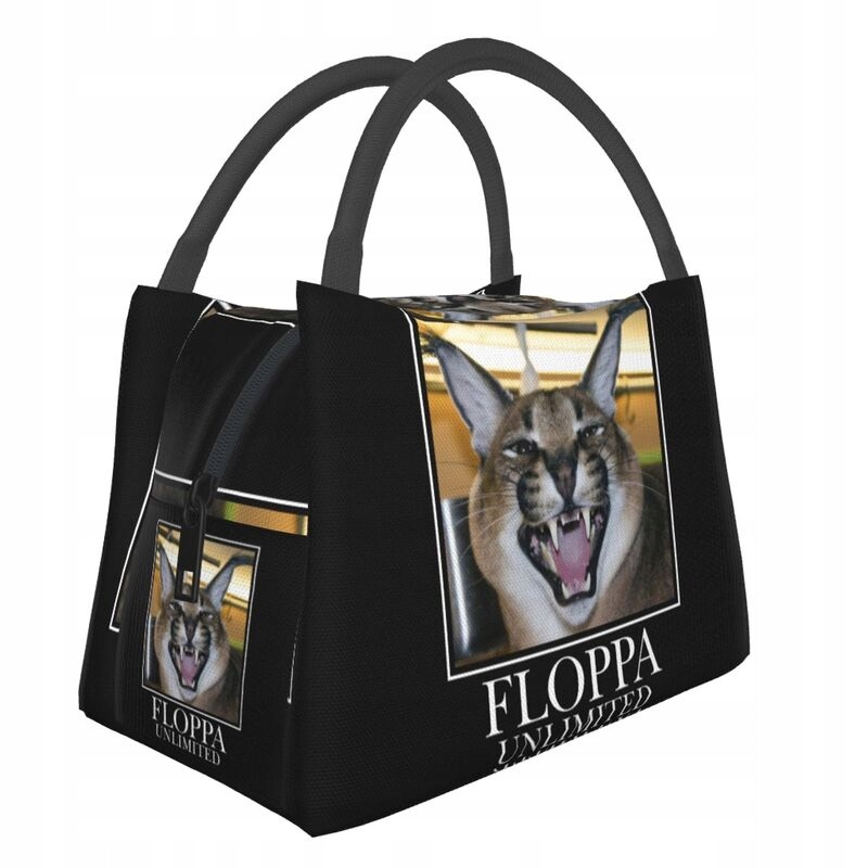 Floppa Cute Meme tepelně izolovaná taška na oběd dráha za 257 Kč - Allegro