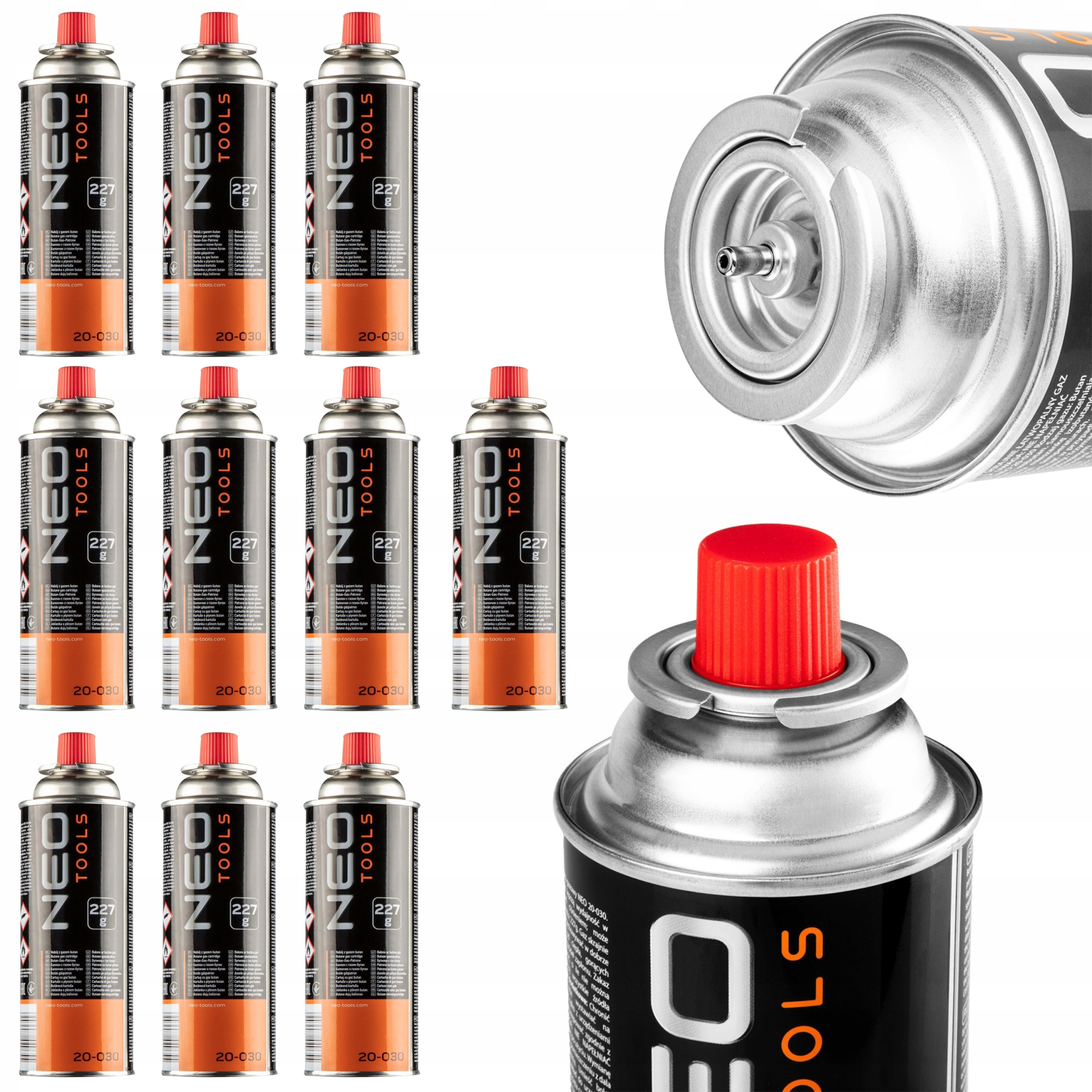 NEO GAZ KARTUSZ NABÓJ 10x400ml do PALNIKA KUCHENKI - 5907558449655 ...