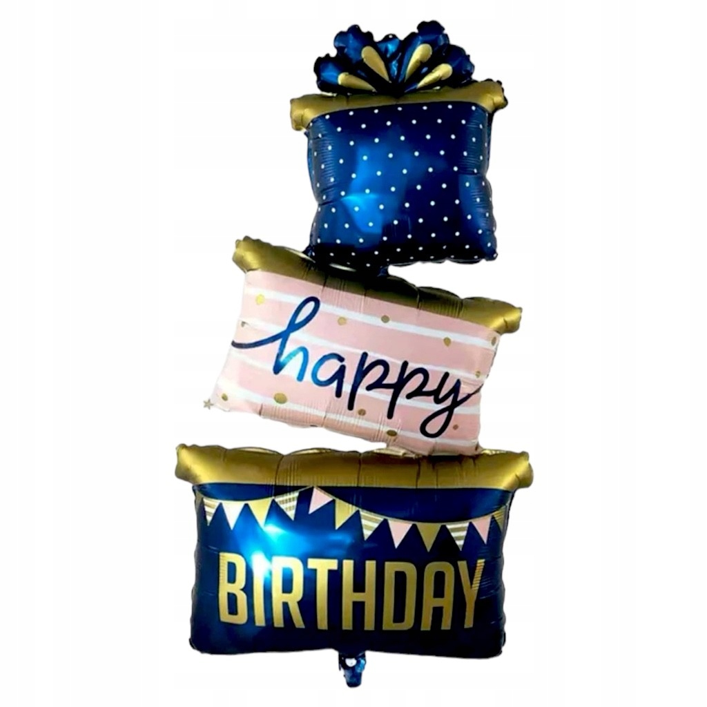 BALÓN HAPPY BIRTHDAY 60x124 cm FÓLIOVÝ NAROZENINY za 46.00CZK - Allegro