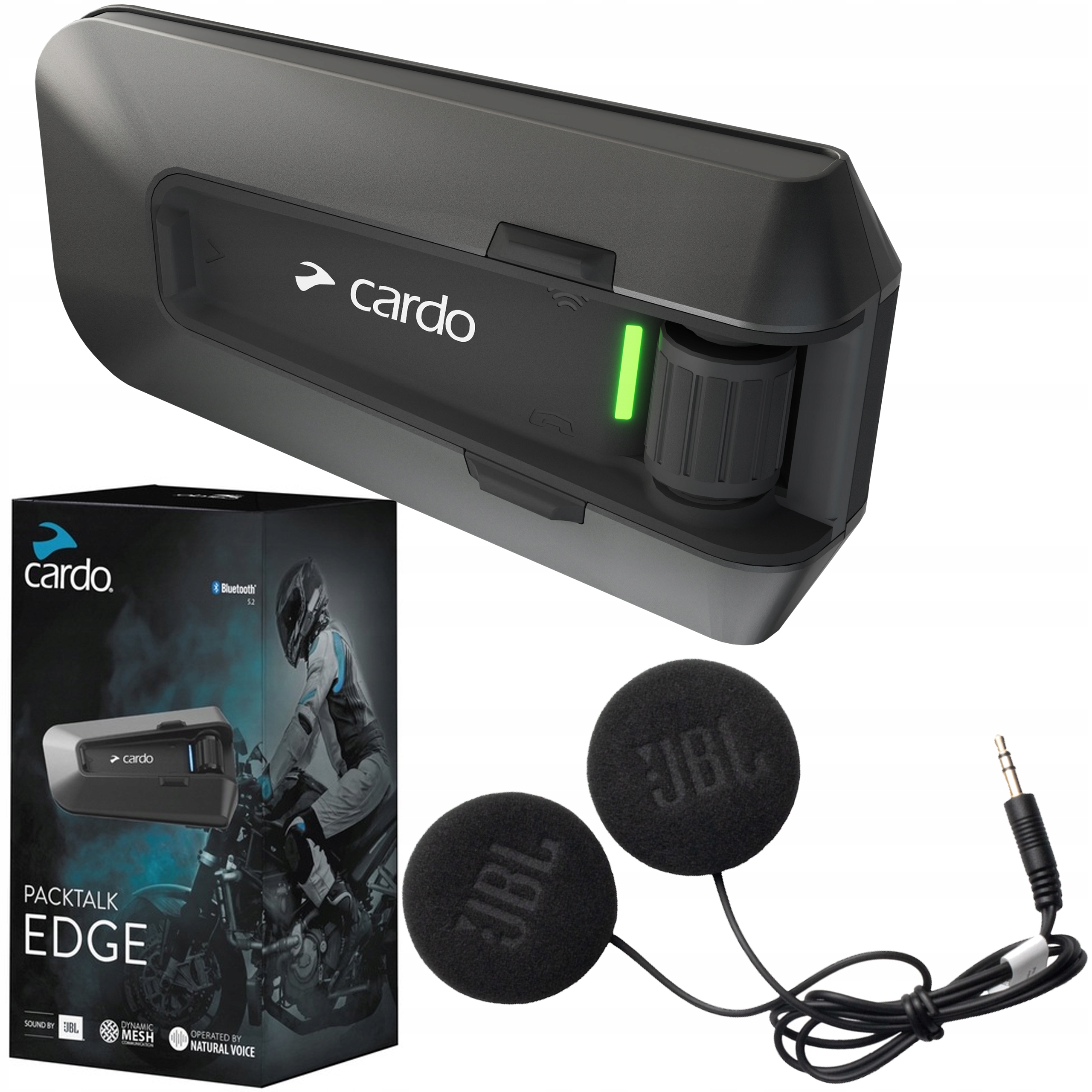 Interkom Cardo Packtalk Edge Single JBL zestaw na 1 kask 828831843166 ...