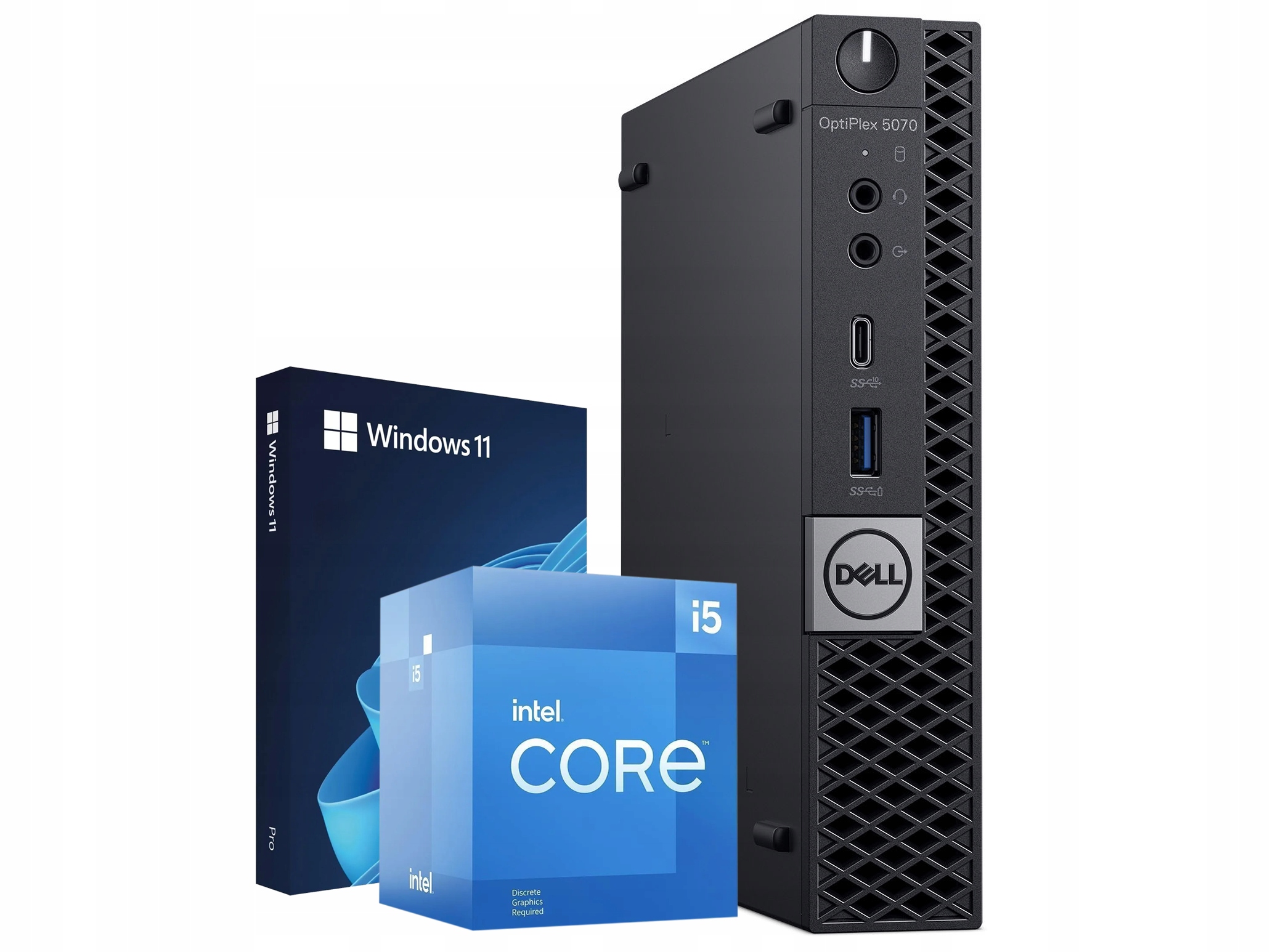 Mini komputer Dell 5070 MFF Micro i5 9500T 16/512GB Win11Pro kl. A ...