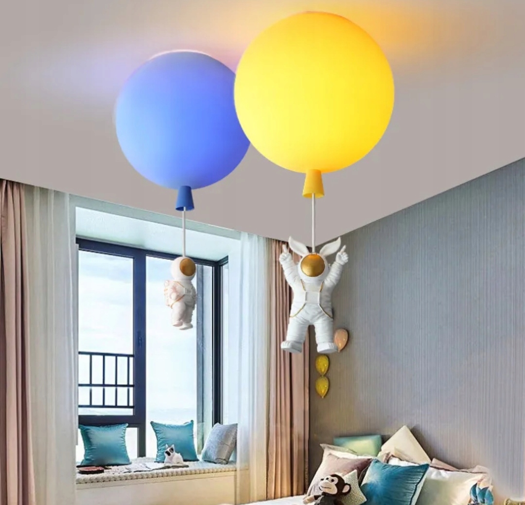 Lampa SUFITOWA WISZĄCA ASTRONAUTA KOSMOS GLOB PLANETA | Zgierz | Kup ...