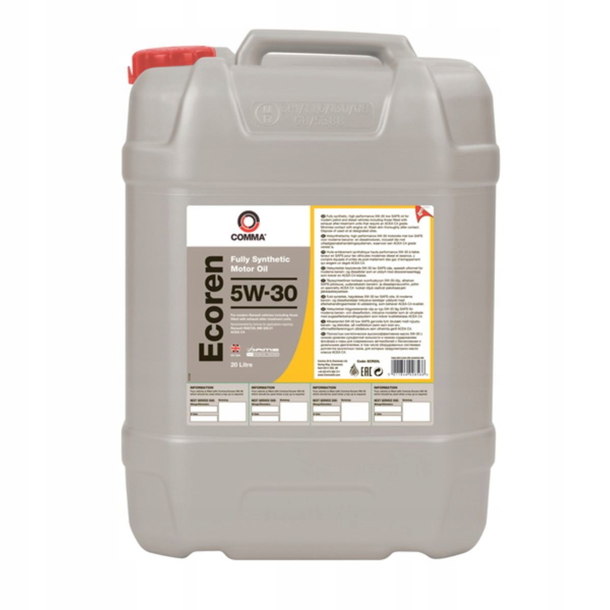 Olej silnikowy PMO SAE 5W30 ; ACEA C4; MB 226.51; RENAULT RN 0720 COMMA ...