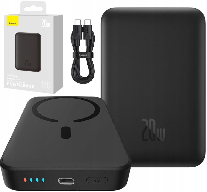 BASEUS POWER BANK USB-C PD 20W MAGSAFE ДЛЯ IPHONE - Vroda BASEUS POWER BANK USB-C PD 20W MAGSAFE ДЛЯ IPHONE - Vroda