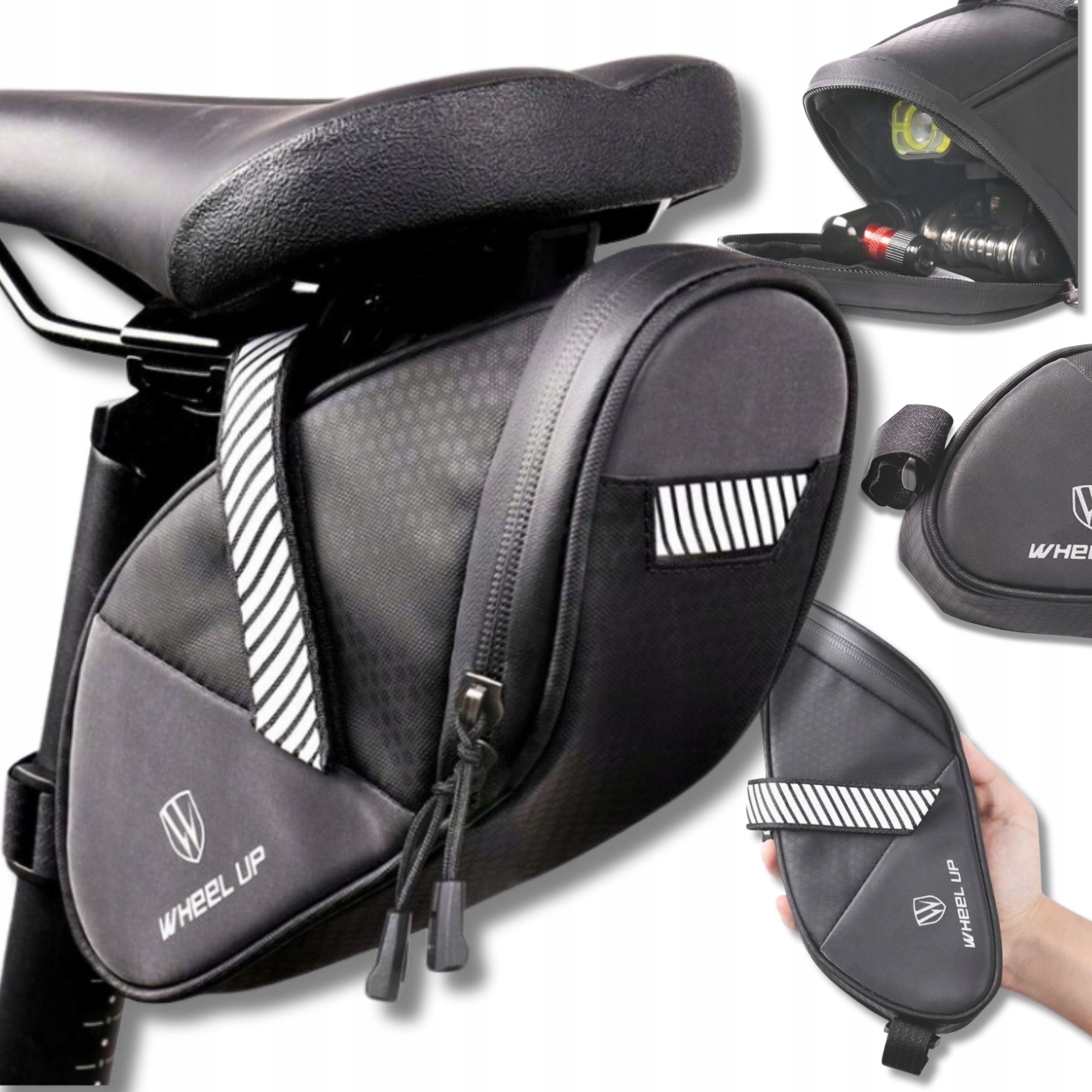 SAKWA ROWEROWA POD SIODEŁKO TORBA ROWEROWA PODSIODŁOWA TYLNA NA SZTYCĘ ...