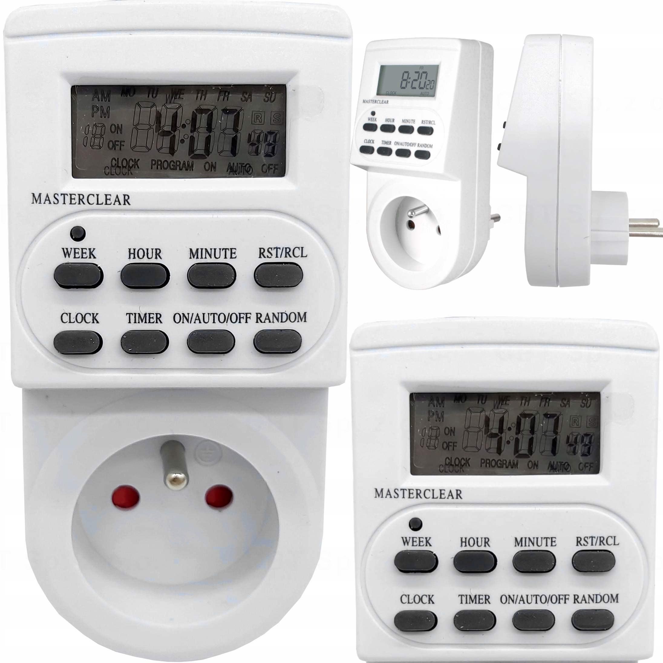 PROGRAMATOR CZASOWY WŁĄCZNIK TIMER ELEKTRONICZNY Z WYŚWIETLACZEM ...