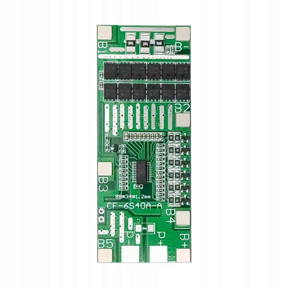 Lítium BMS 6S 24V 20A 40A 18650 Li-Ion tabule - Allegro