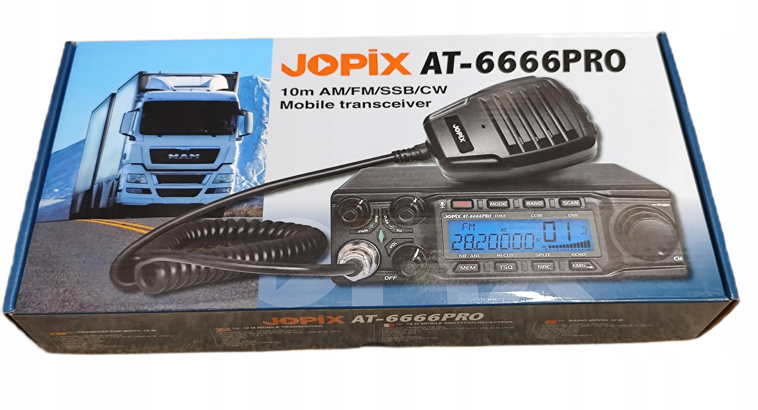 Jopix AT-6666 PRO EXPORT radiotelefon 21-30MHz AM/FM/SSB 80W 9900 ...