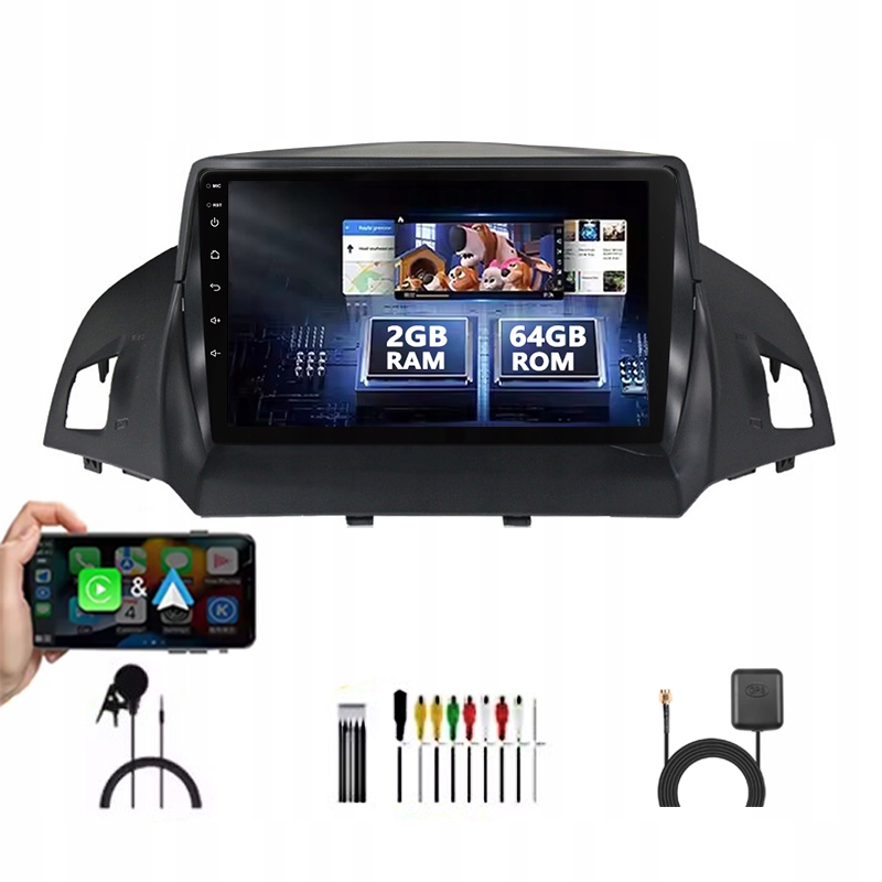 Android Radio samochodowe dla Ford Escape Kuga 2 2013 2014 2015 2016 ...