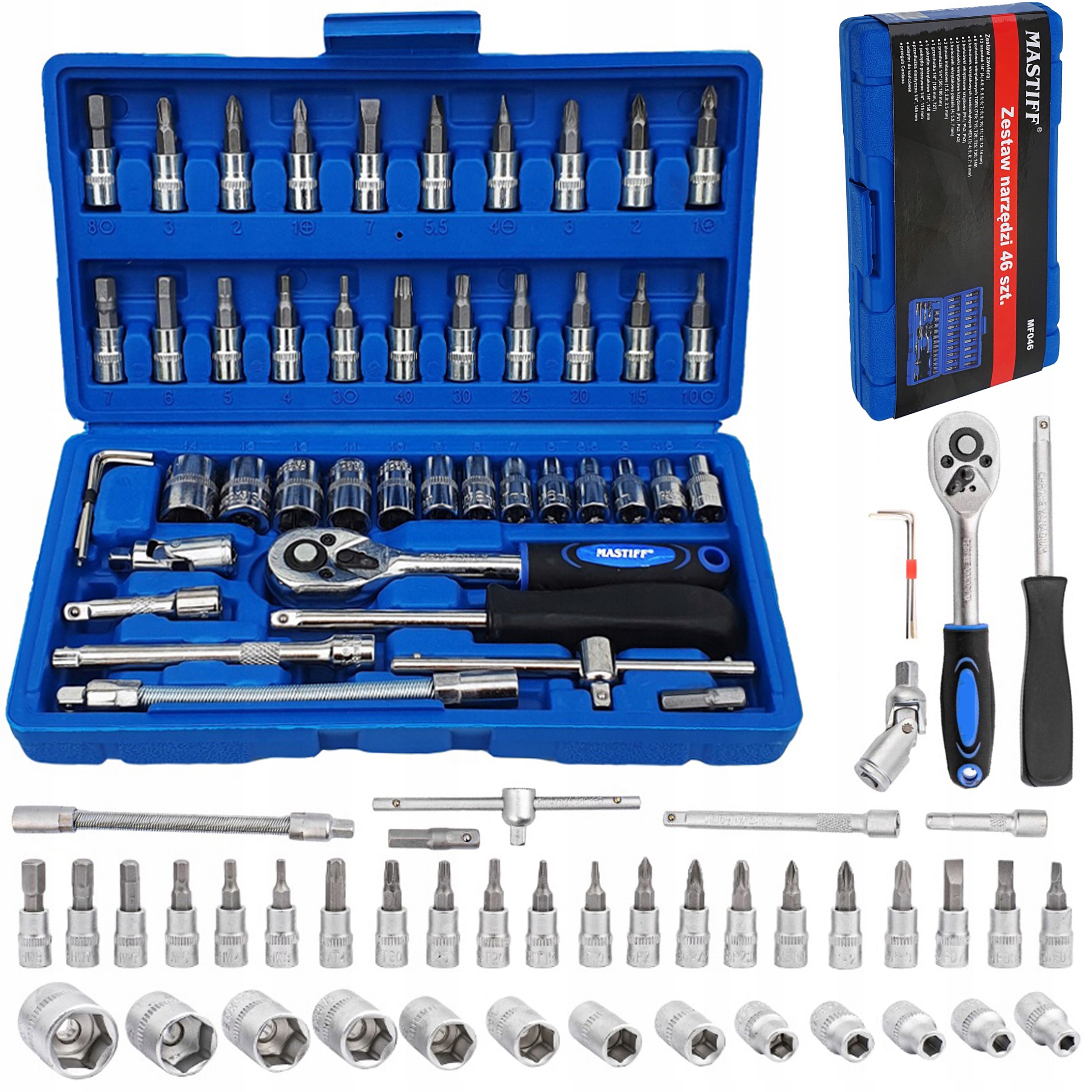 ZESTAW KLUCZY NASADOWYCH KLUCZE NASADOWE BITY 46el 5907580111575 za 31.99PLN z Żabno - Allegro ...