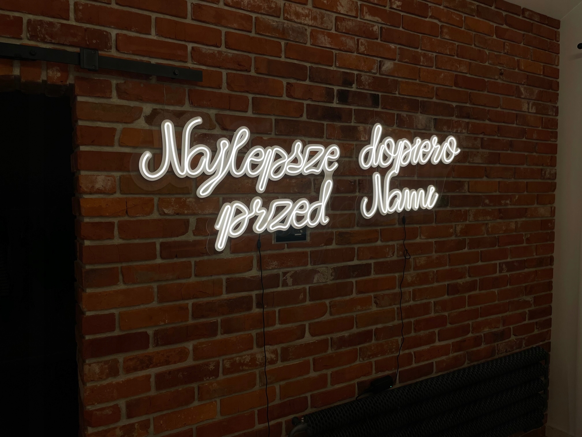 Neon Zzuple Najlepsze dopiero 96 x 58 cm • Cena, Opinie - Allegro