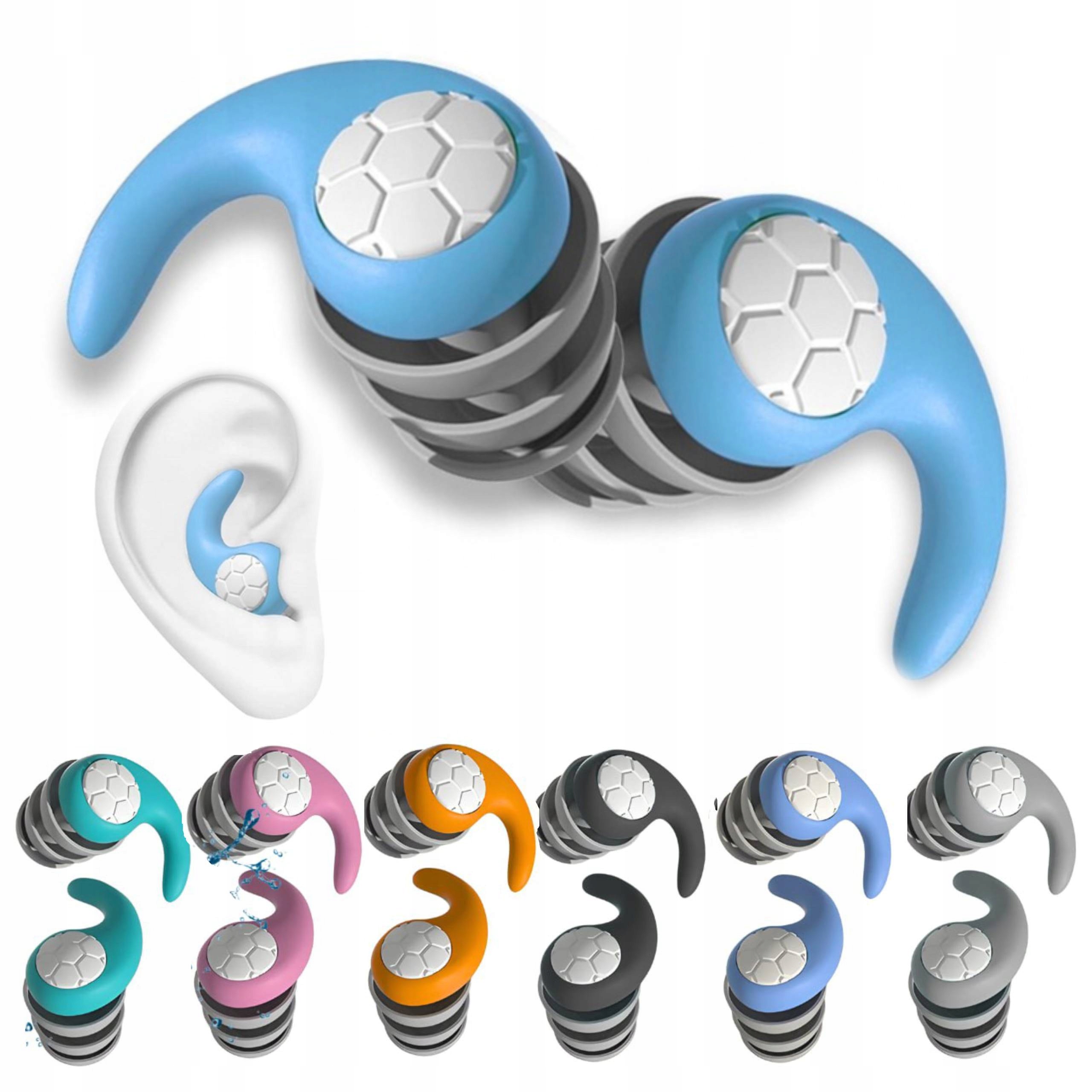 ZATYCZKI DO USZU STOPERY DO SPANIA SŁUCHU WKŁADKI WYCISZAJĄCE NA BASEN ...