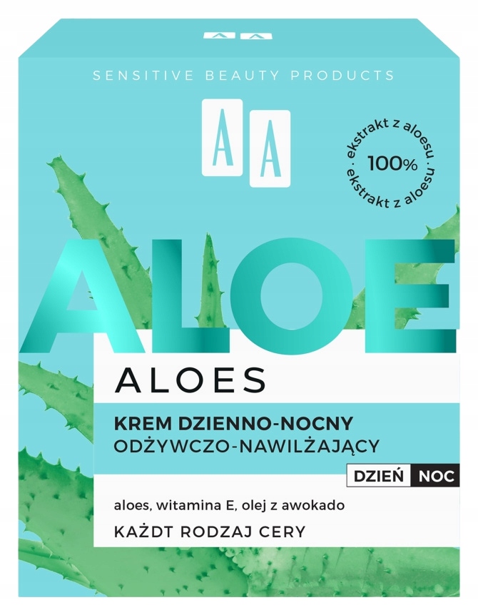 Oceanic AA Aloes 100% Krem dzienno-nocny odżywczo-nawilżający, 50 ml (5900116069678) • Cena ...