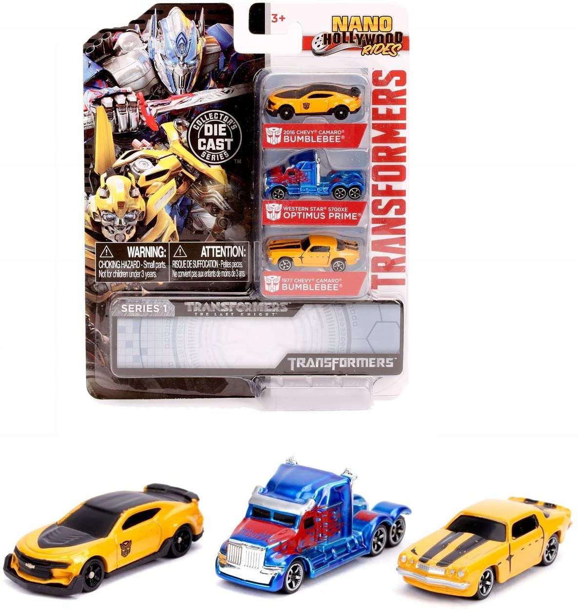 JADA TOYS AUTA TRANSFORMERS 3 POJAZDY NANO CARS (4006333065378) • Cena ...