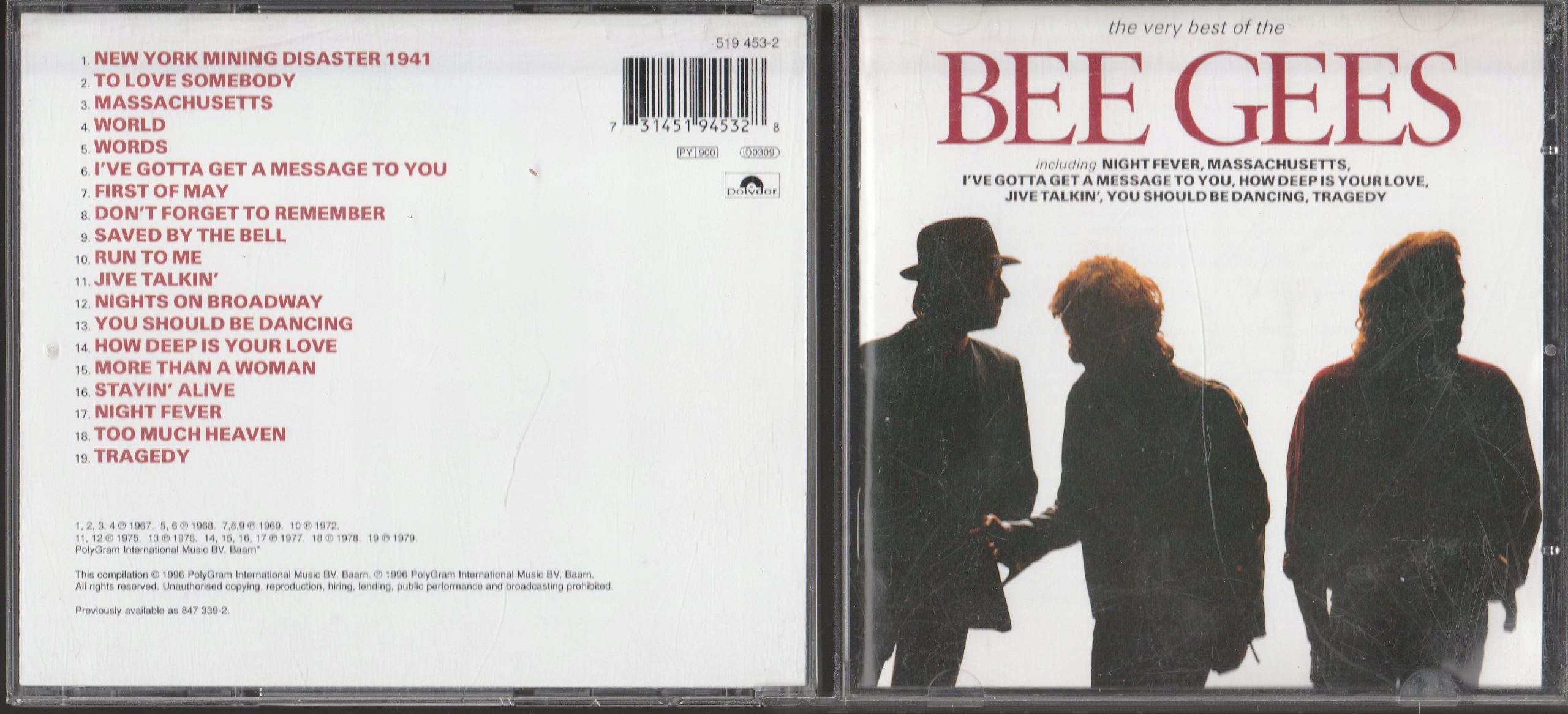 Płyta CD Bee Gees - The Very Best Of 1996 I Wydanie Greatest Hits ...
