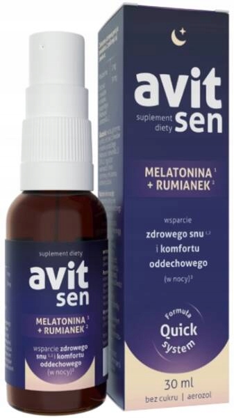 AVIT SEN MELATONINA PLUS RUMIANEK SPRAY BEZSENNOŚĆ 16761693251 - Allegro.pl