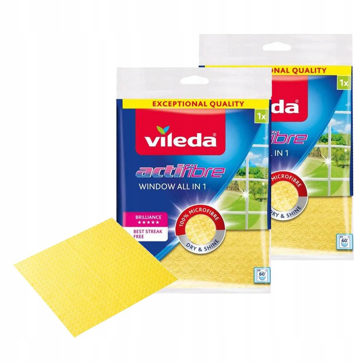 2szt Ściereczka Vileda actfibra żółta 12611883822 - Allegro.pl