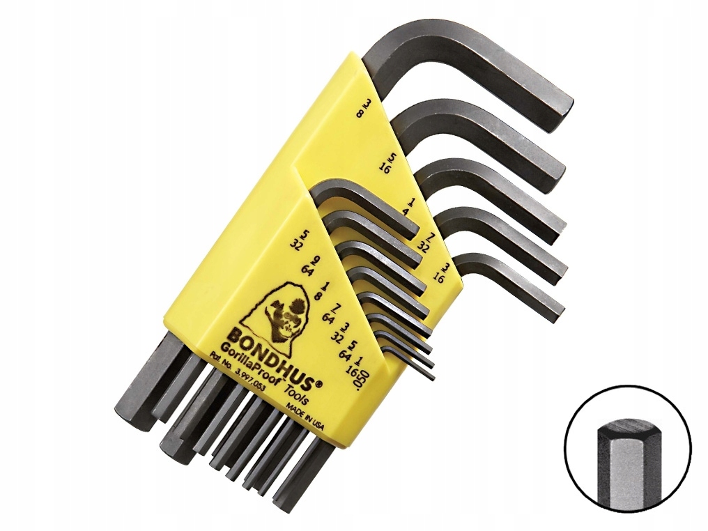 BONDHUS 12237 zestaw klucze imbusowe hex calowe 13szt 12237 za 43,69 zł ...