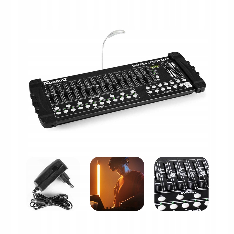 Kontroler DMX 384 KANAŁY BeamZ + LAMPKA - porównaj ceny - Allegro.pl