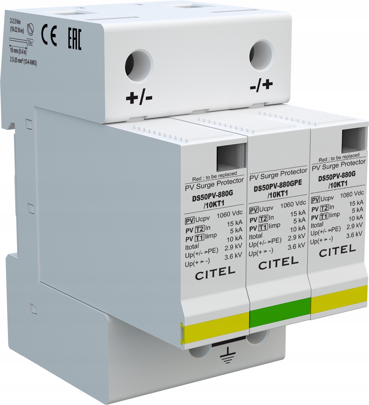 Ogranicznik przepięć CITEL Typ 1+2 DS50PVS-880G (3309450010421) • Cena, Opinie 12696627542 • Allegro