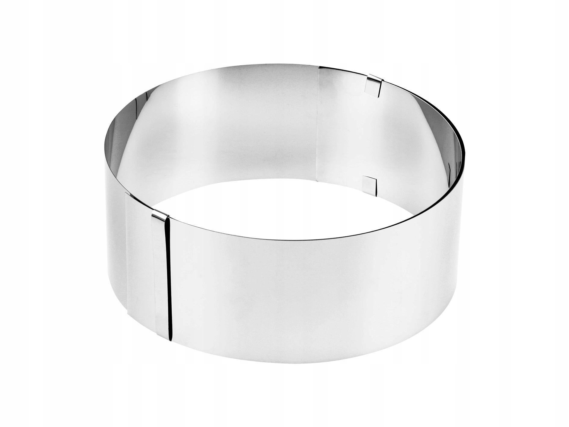 CHG Forma Rant Obręcz do tortu regulowana Ø15-30x8 cm stal nierdzewna ...