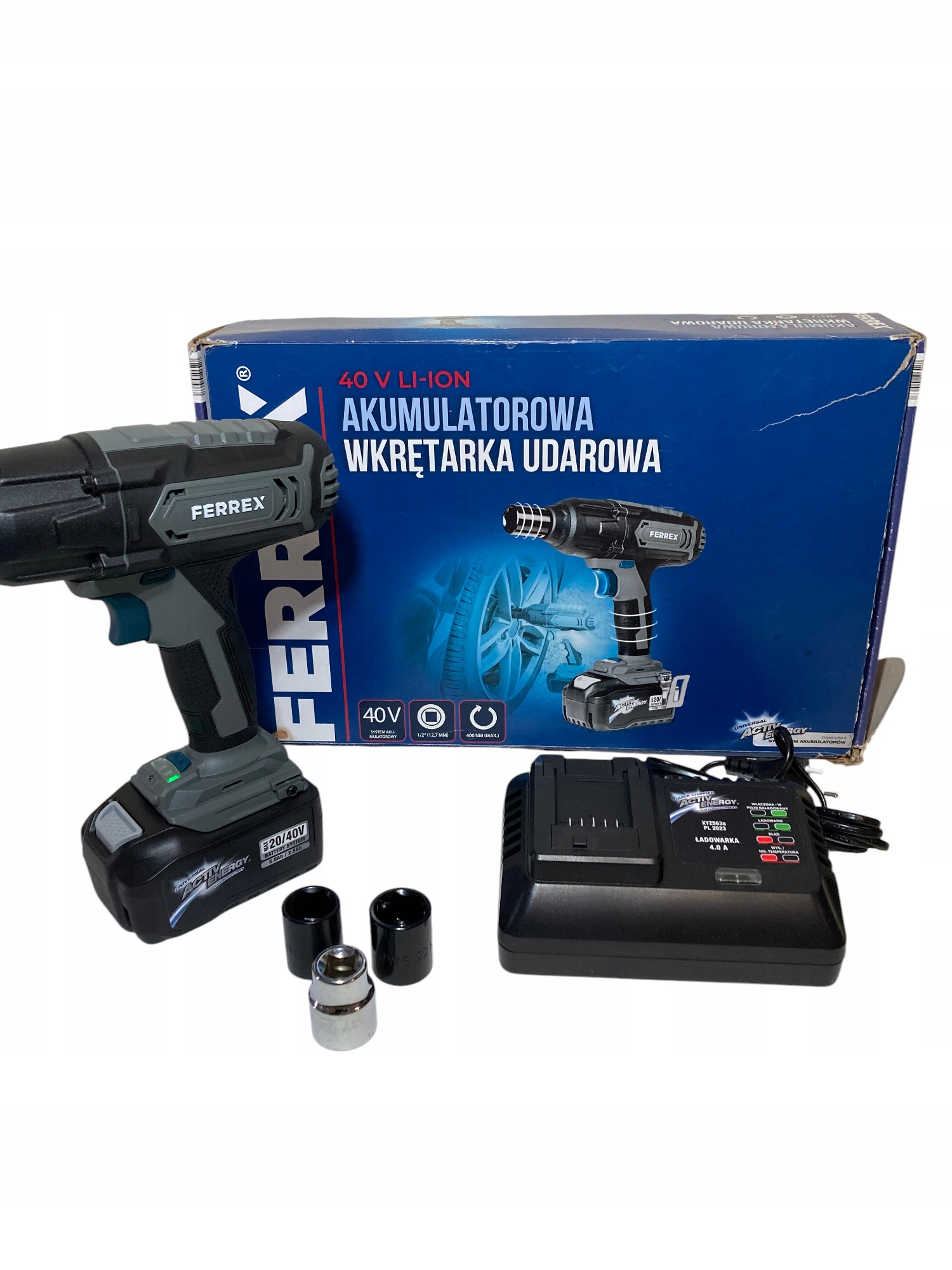 Akumulatorowa Wkrętarka Udarowa 40V FERREX. (0015455696968) • Cena ...