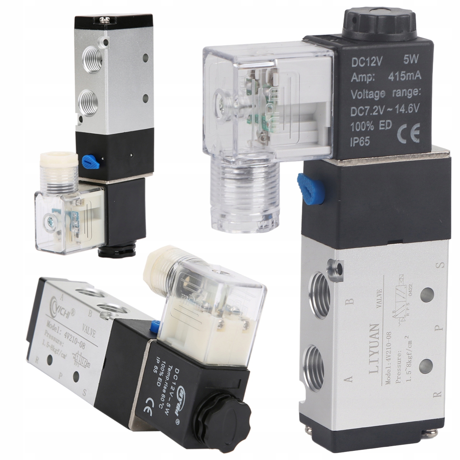 ELEKTROZAWÓR PNEUMATYCZNY ZŁĄCZKI DC 12V (674083406624) • Cena, Opinie • Pneumatyka 13590512789 ...