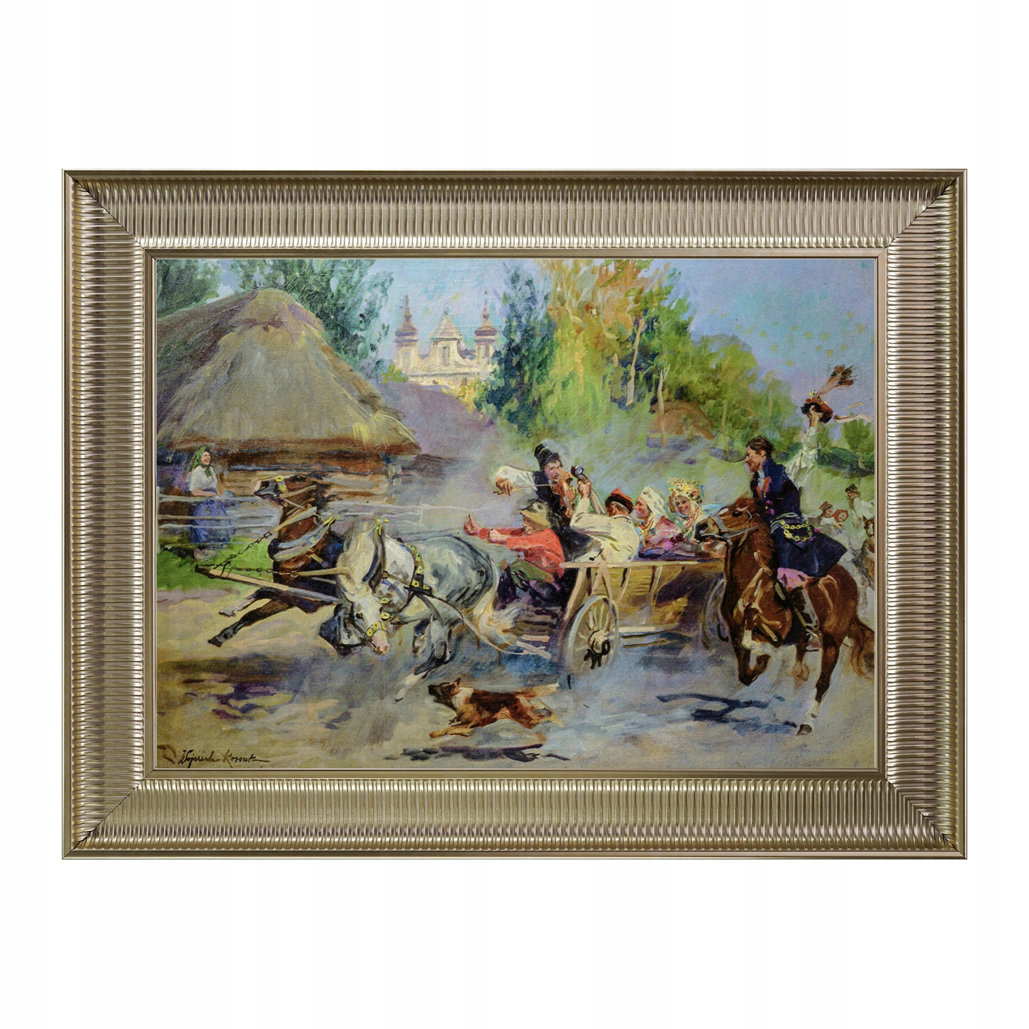 Wojciech Kossak obraz Wesele krakowskie • Cena, Opinie • Plakaty ...