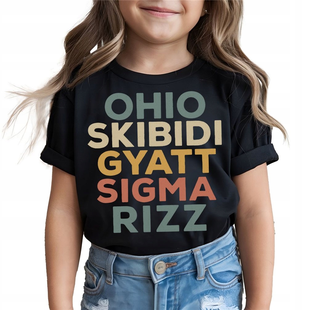TRIČKO OHIO SKIBIDI GYATT SIGMA RIZZ RIZZLER MEMY MEME DĚTSKÉ 140 ...