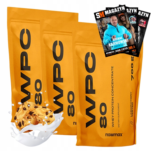 nowmax WPC 80 WHEY PROTEIN BIAŁKO SERWATKOWE MASA - 0652733204585 ...