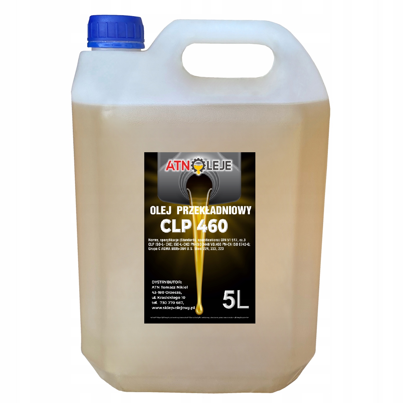Olej przekładniowy SP/CLP 460 5L - TRANSOL 460 - VG460 - EP460 ...