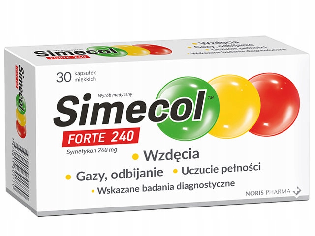 Simecol forte na wzdęcia 240 30 kaps. - porównaj ceny - Allegro.pl