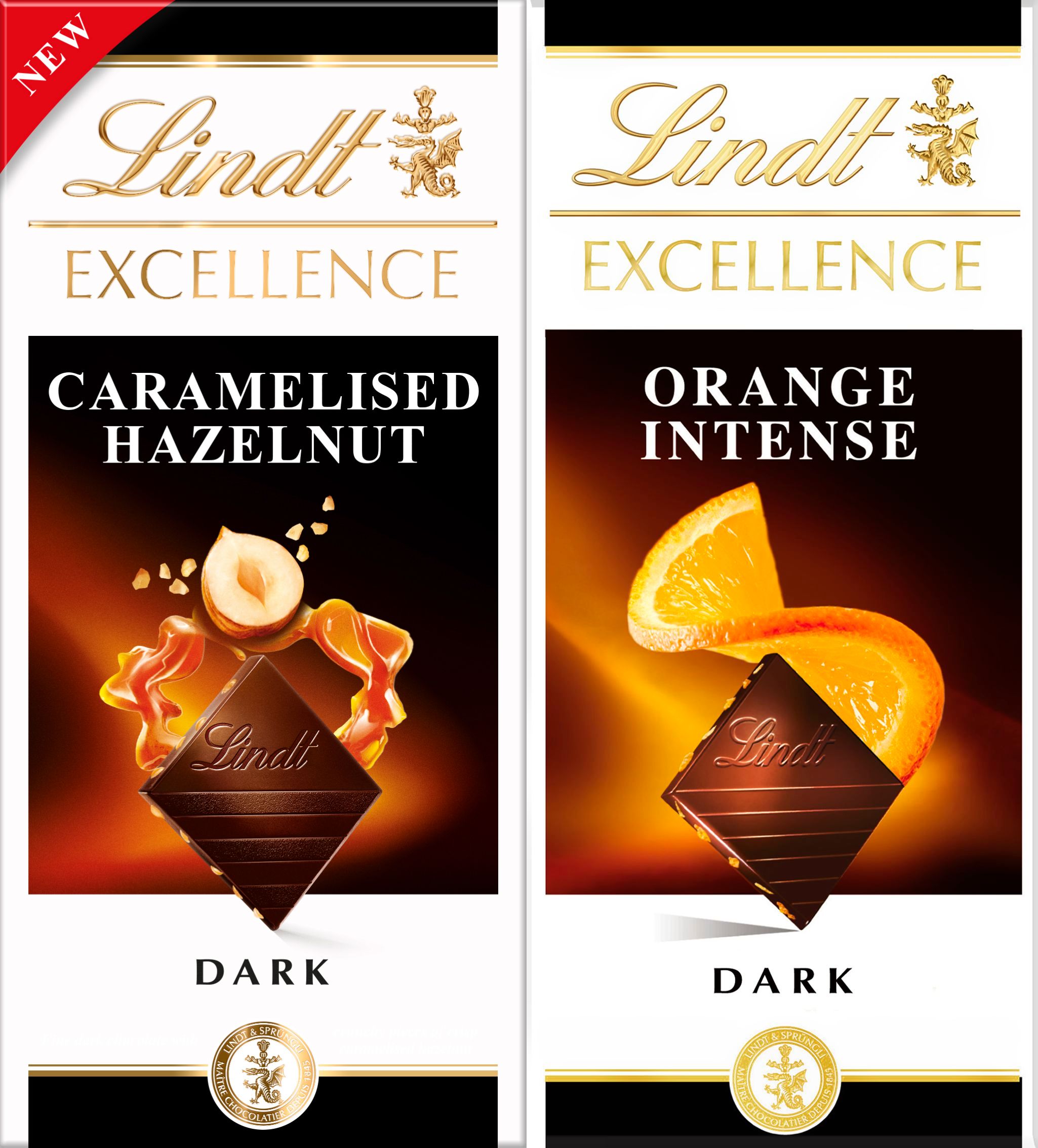 Zestaw czekolady Lindt Excellence 2x100g prezent na Dzień Mamy urodziny ...