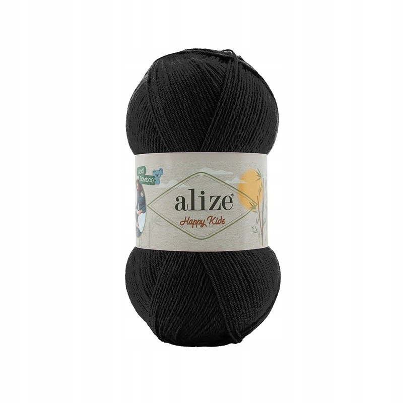 Alize Happy Kids 60 Czarny • Cena, Opinie - Allegro
