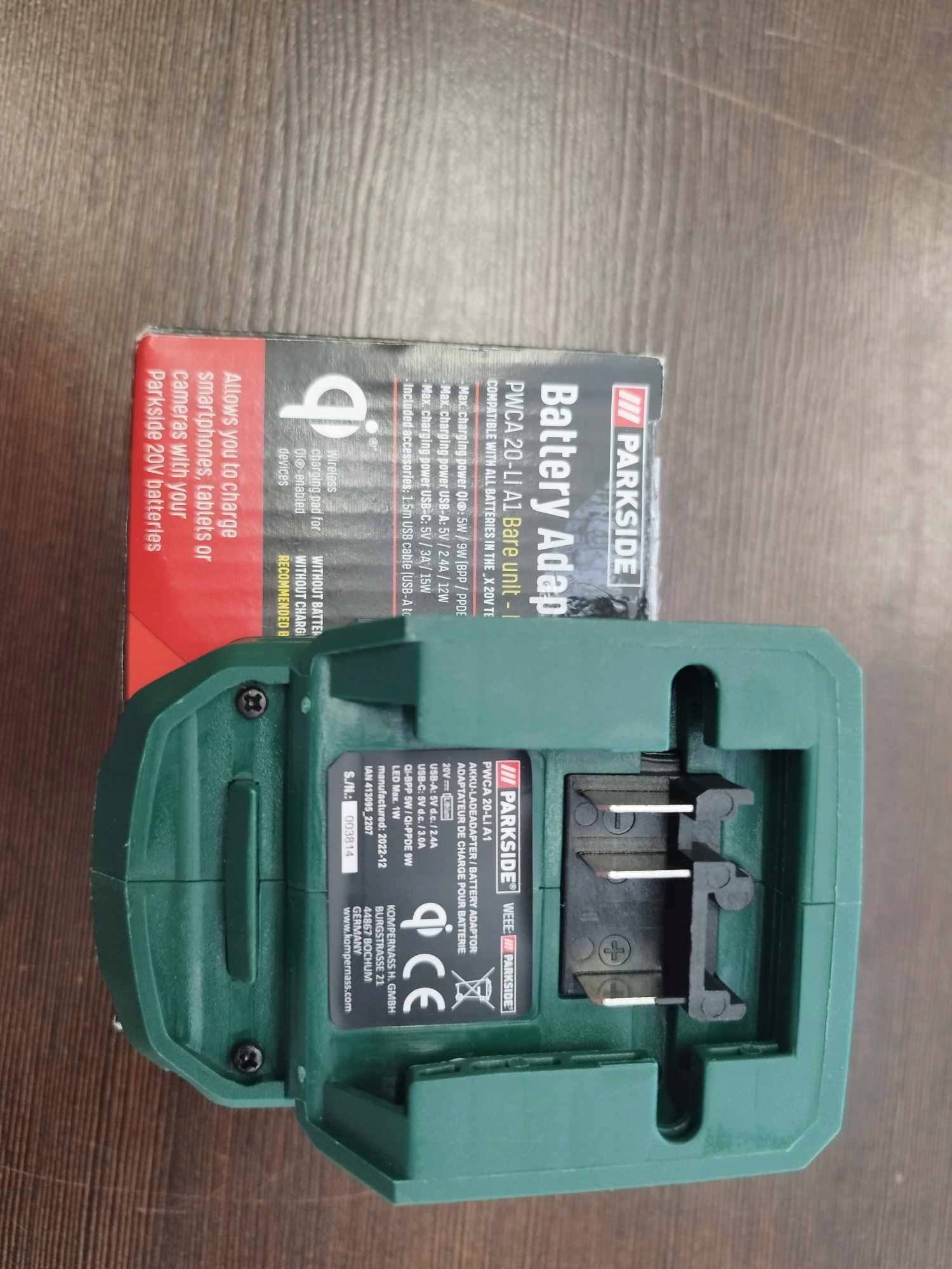 PARKSIDE Adapter do akumulatora 20 V z lampką LED (4055334594943 ...