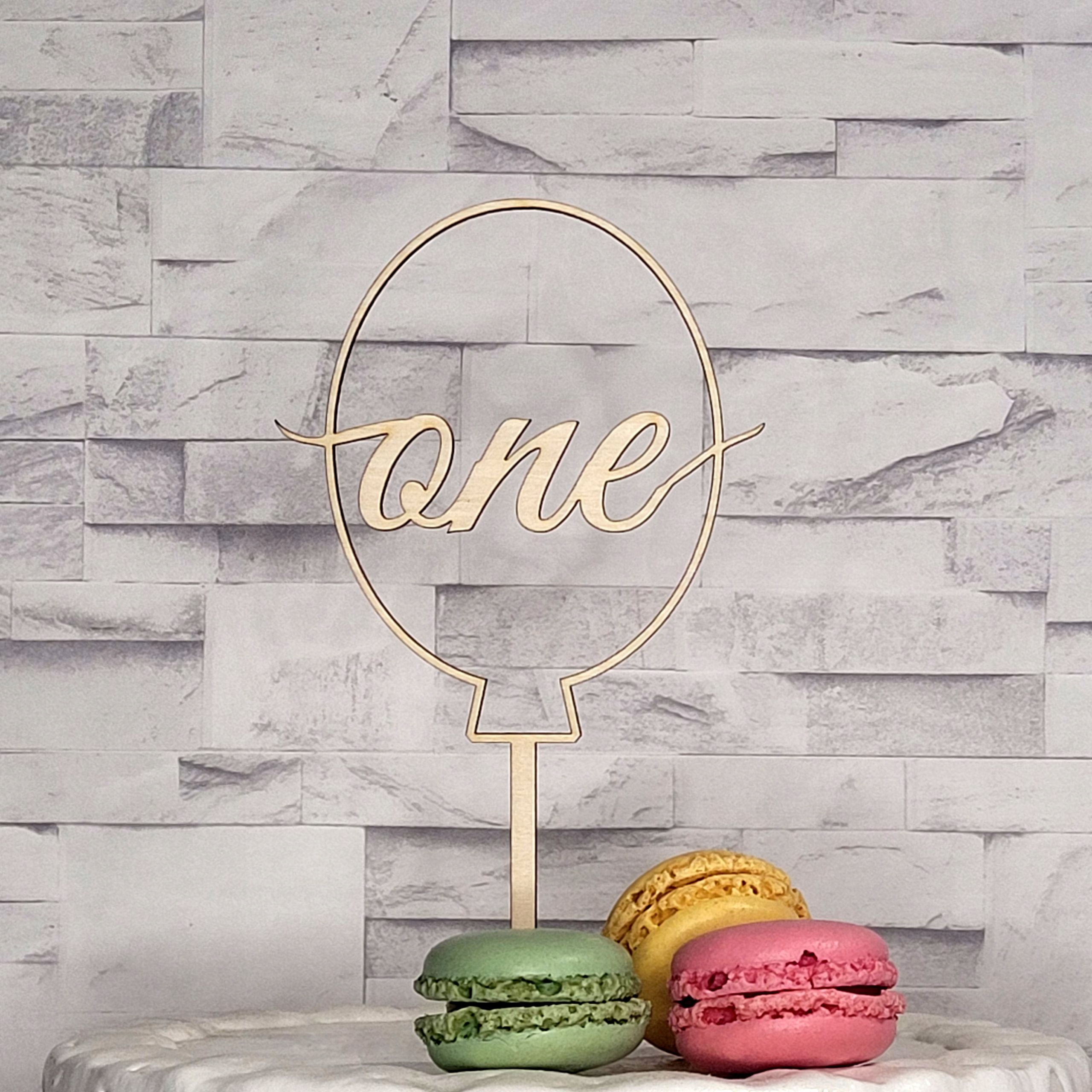 Topper balon na pierwsze urodziny z napisem ONE • Cena, Opinie ...