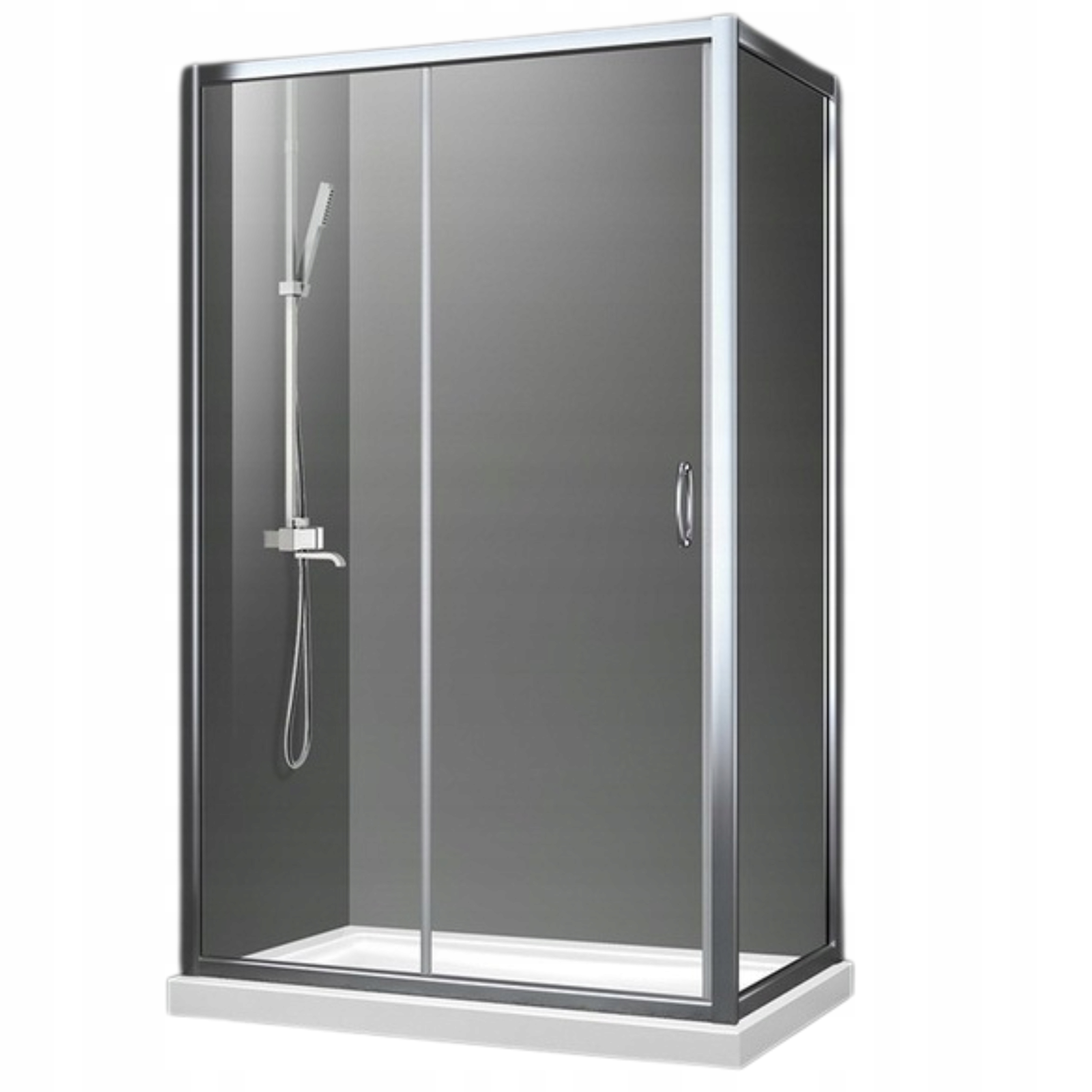 KABINA PRYSZNICOWA TRANSPARENTNA PRZESUWNA 100 X 80 + BRODZIK 14 ...