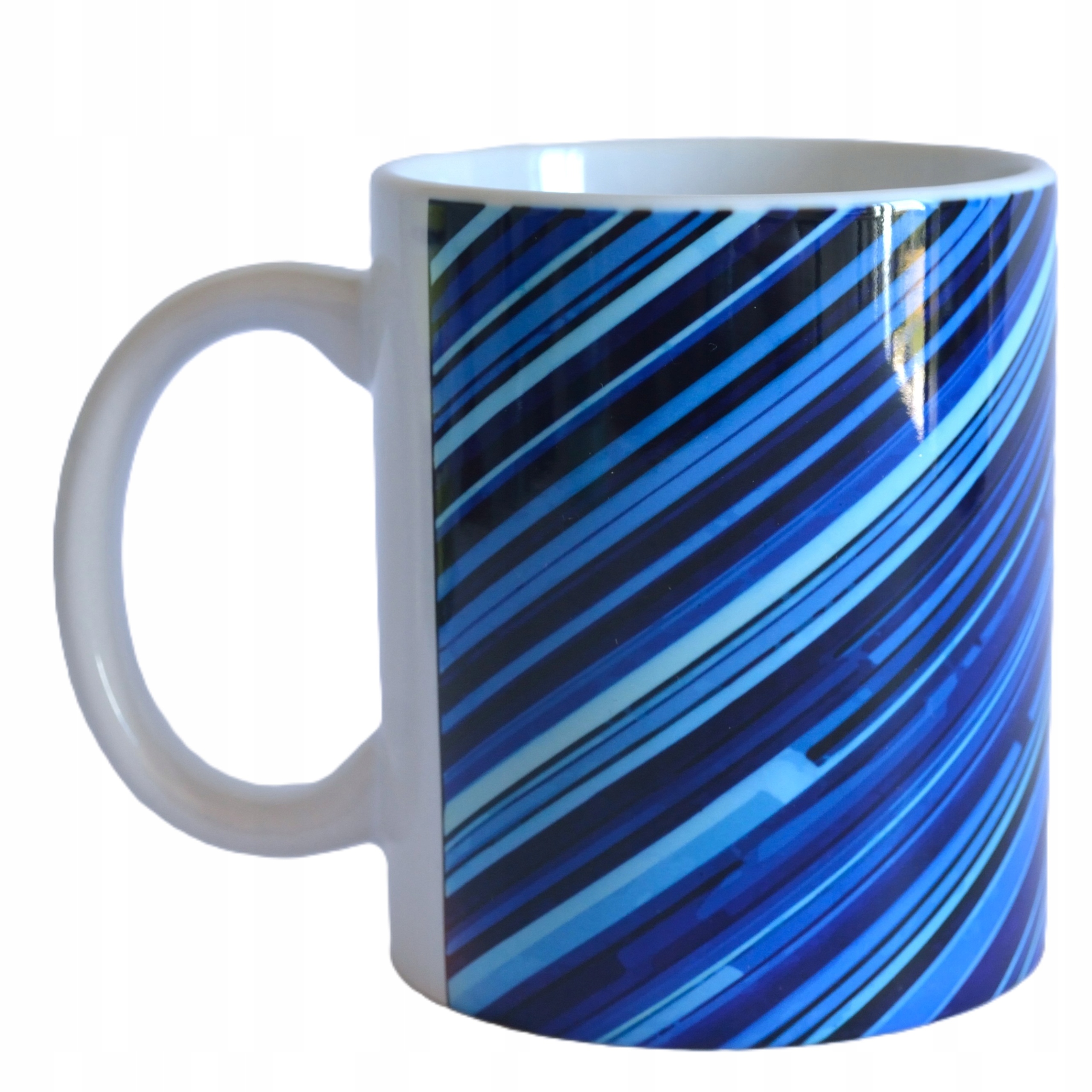 Kubek z nadrukiem 81 PIONOWE LINIE ceramika 330 ml • Cena, Opinie • Kubki 17682804004 • Allegro