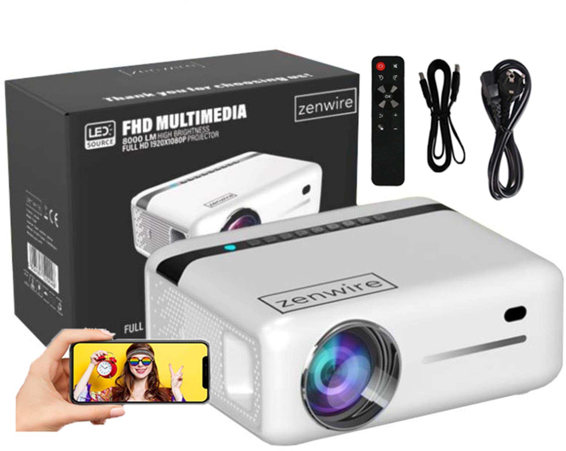 Projektor LED Zenwire E520H biały - Sklep, Opinie, Cena w Allegro