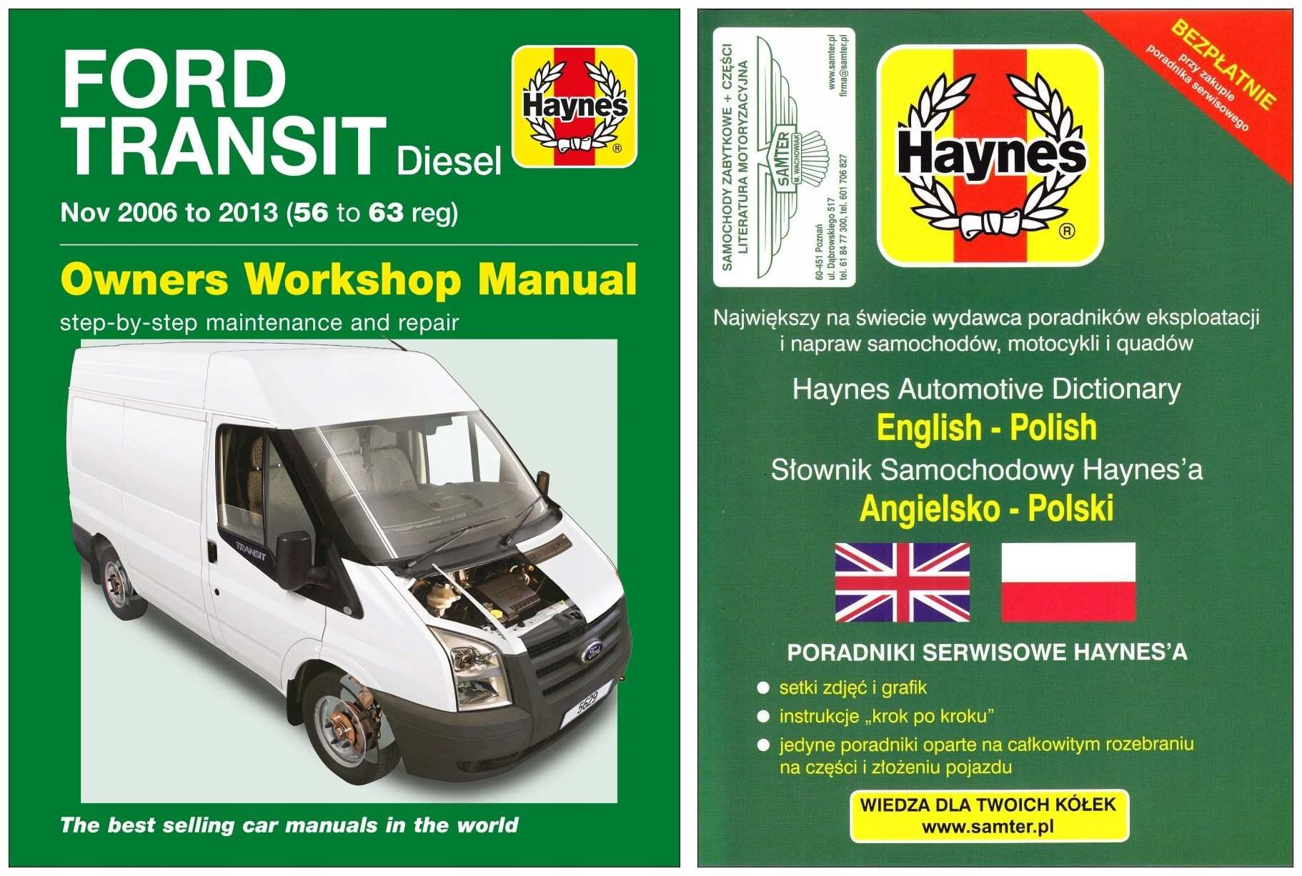 Ford Transit DTCi 06-13 instrukcja napr Haynes 24h za 179.50PLN z ...