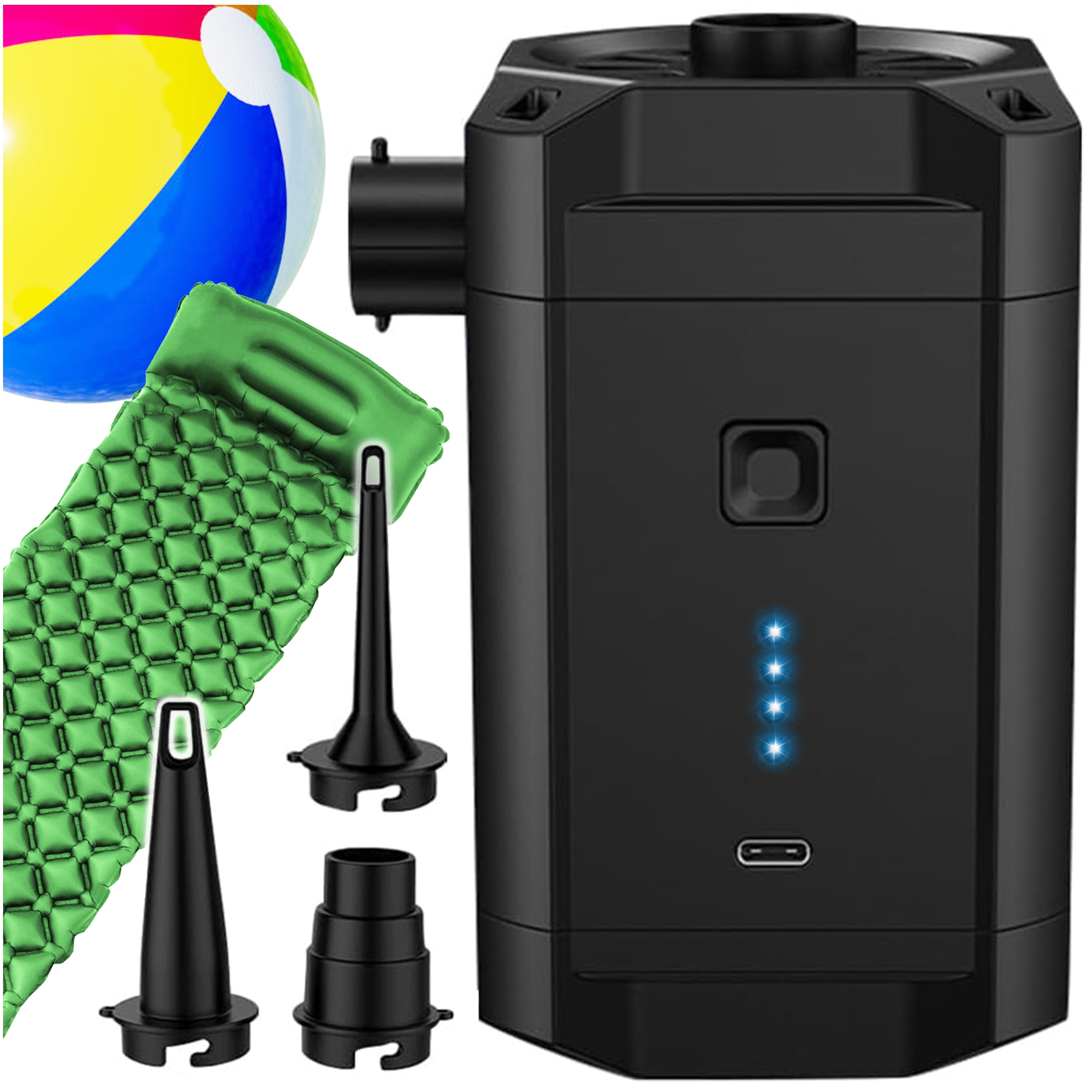 KOMPRESOR POMPKA AKUMULATOROWA Bezprzewodowa do BASENU MATERACA ...