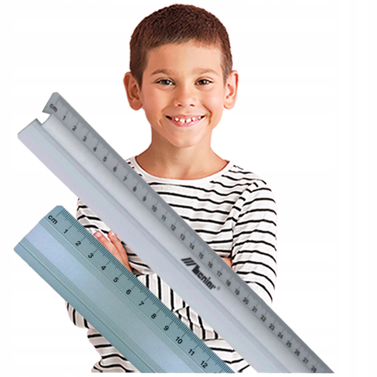 LINIJKA METALOWA ALUMINIOWA 50CM DLA DZIECI DŁUGA (30072) • Cena ...