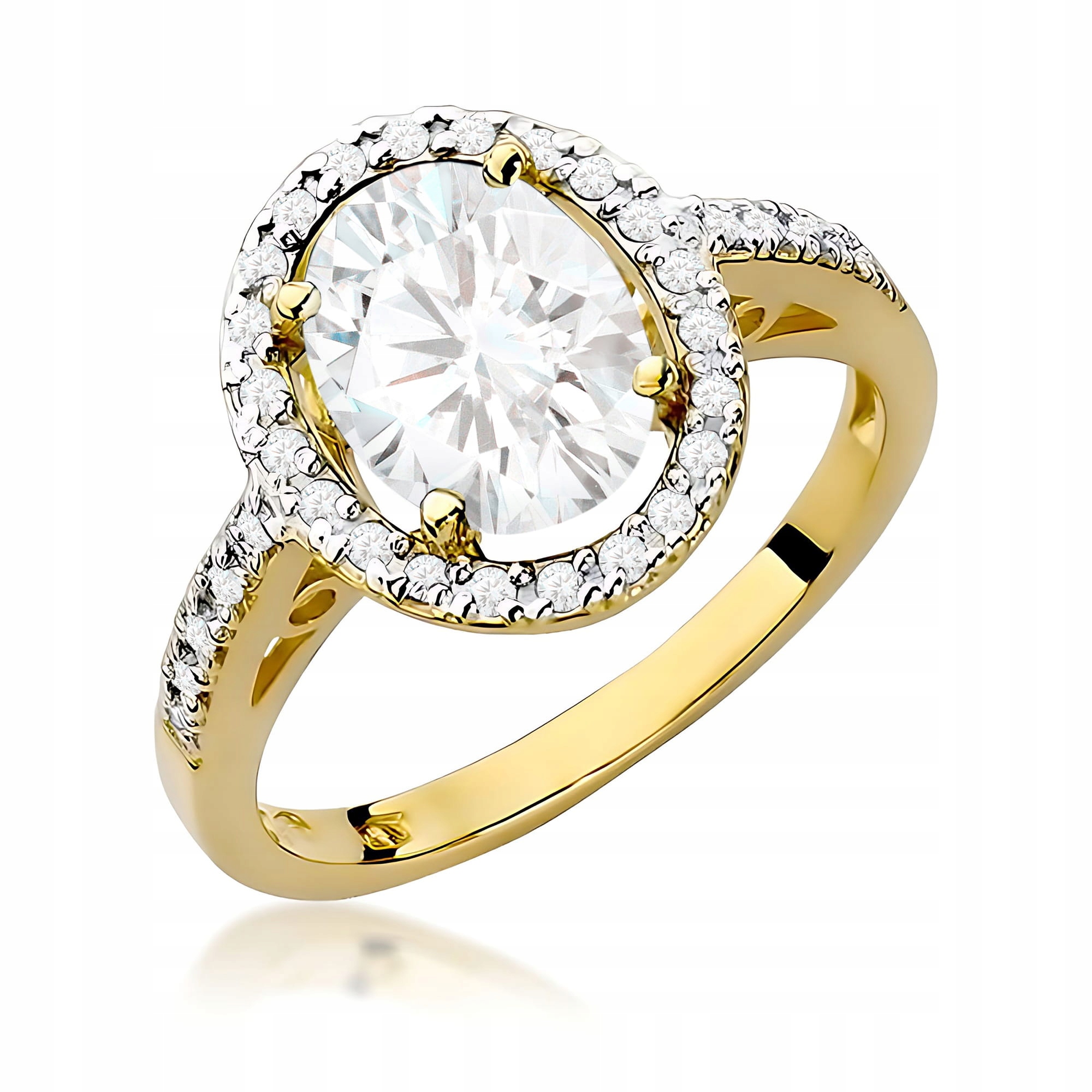 ZÁSNUBNÝ PRSTEŇ ZLATÝ 585 S DIAMANTOM 2.06 ct GRAVÍROVANIE ZADARMO r18 ...