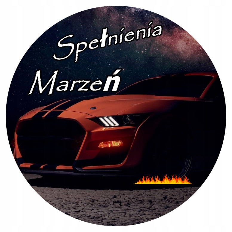 Mustang HD, Extra Jakość, Opłatek na Tort 20cm • Cena, Opinie - Allegro