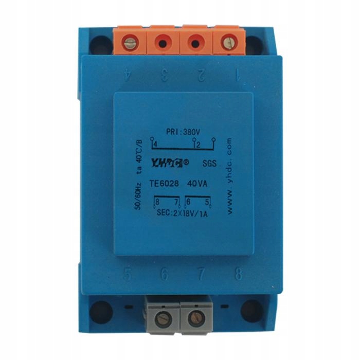 TE6028-40VA-230V/15V Transformator YHDC - Sklep, Opinie, Cena w Allegro