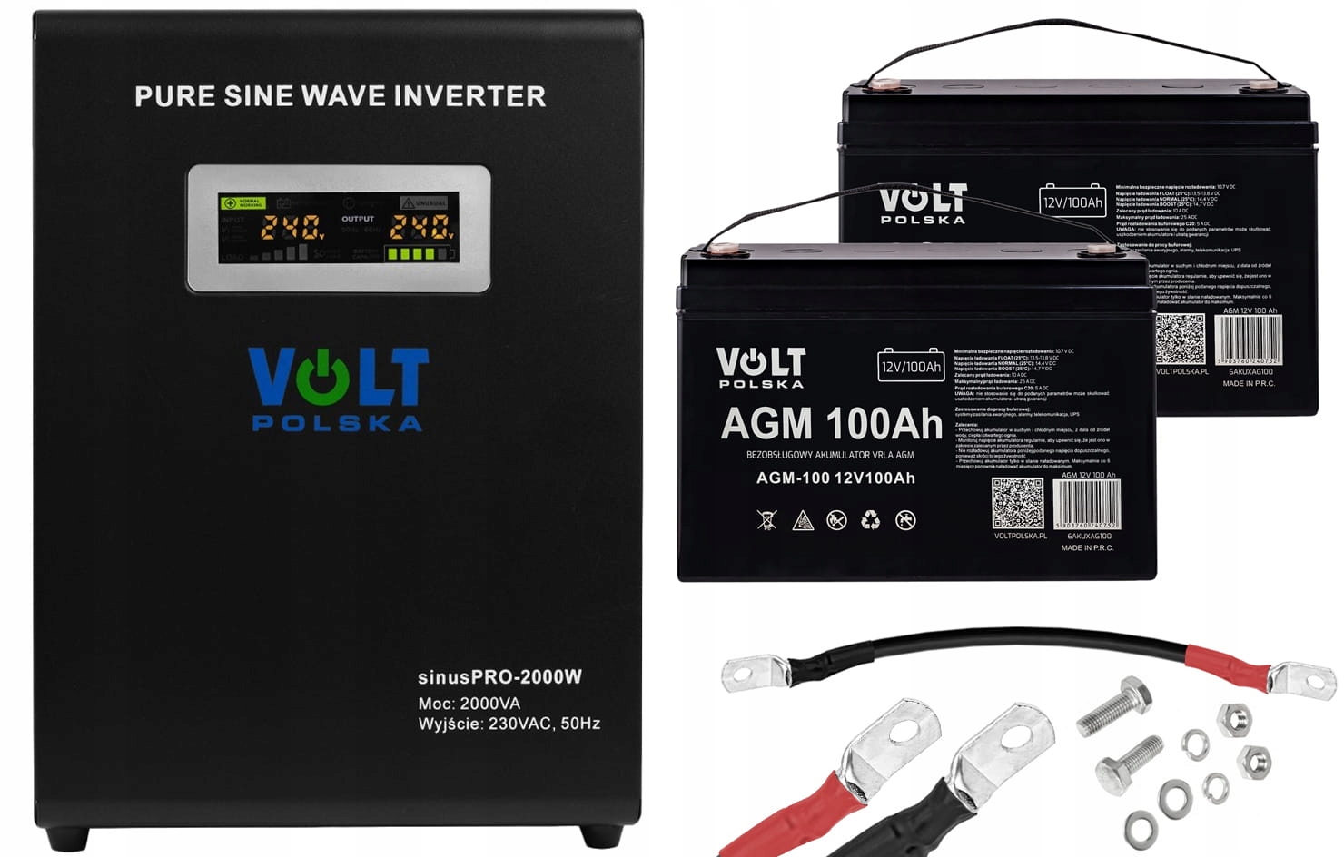 ZASILACZ UPS SINUS PRO 2000W 24V 2000W STAŁA FAZA SINUS + 2X AGM 12V 100AH - Sklep, Opinie, Cena ...