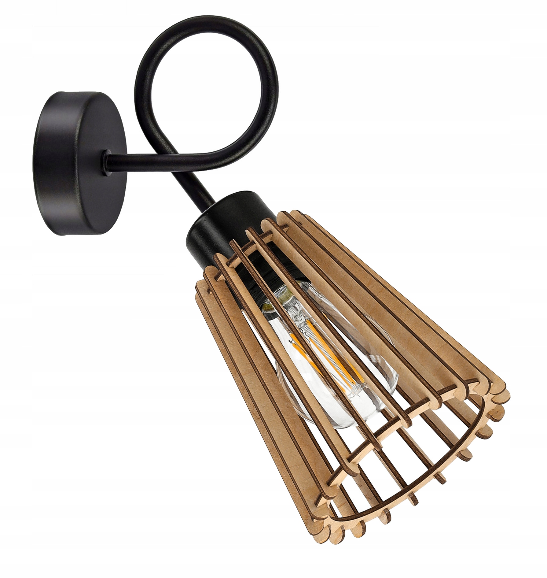 LAMPA kinkiet E27 ścienny stały loft Drewno eko (5904261940578) • Cena ... LAMPA kinkiet E27 ścienny stały loft Drewno eko (5904261940578) • Cena ...