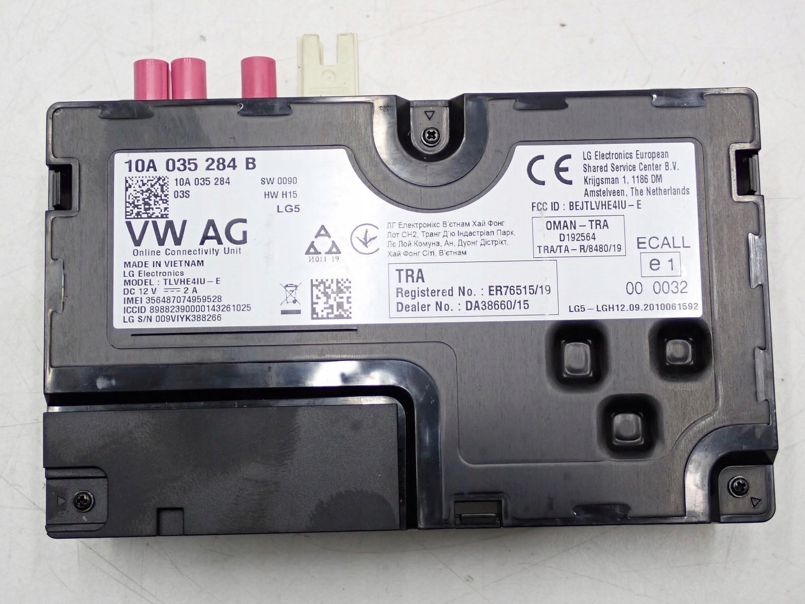 MODUŁ STEROWNIK ONLINE 10A035284B VW ID3 ID.3 20R za 599.00PLN z MYSZAKÓWEK 23 - Allegro ...